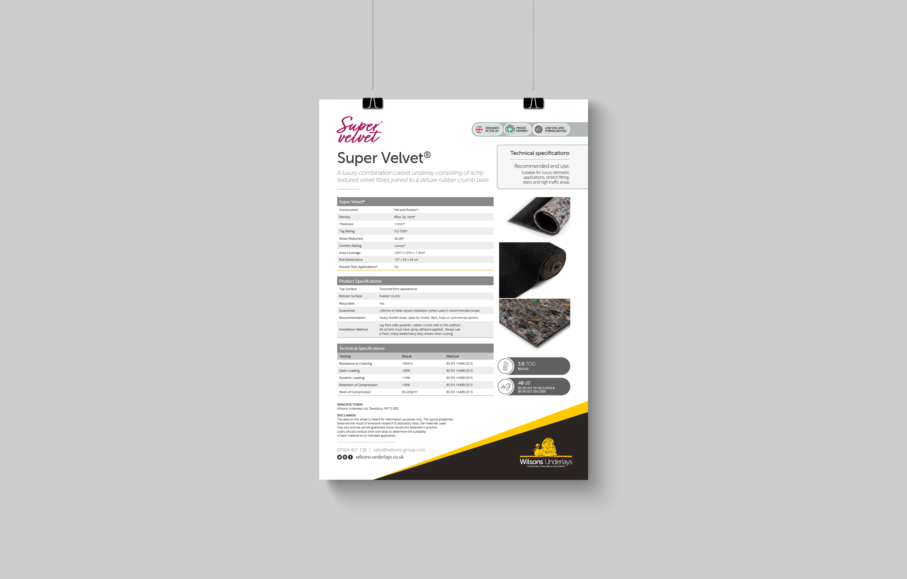 Super Velvet – Wilsons Underlays